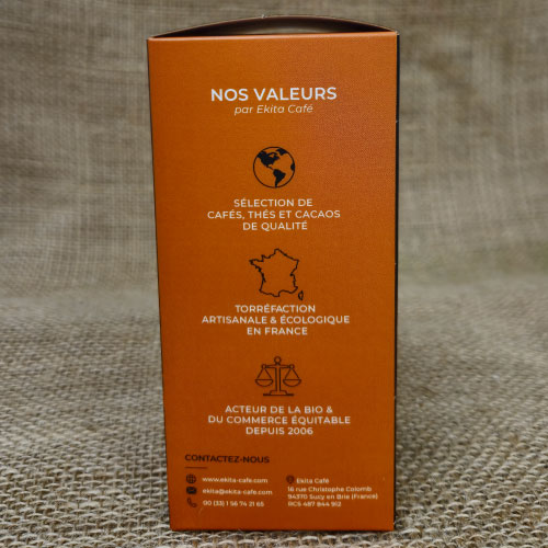 20 capsules Nespresso© compostables café bio ETHIOPIE